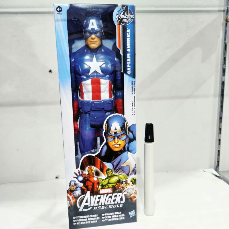 Jual Mainan figure hasbro titan seriescaptain america avengers titan ...