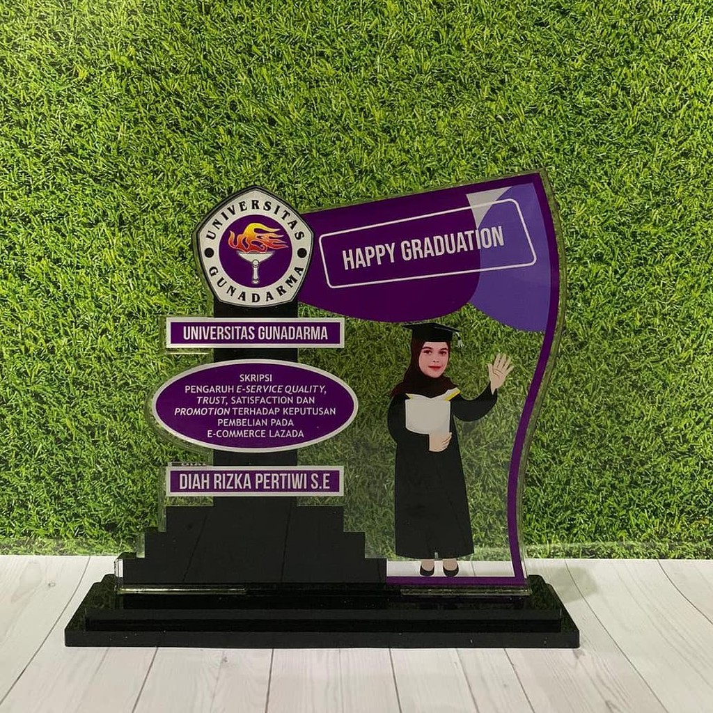Jual PLAKAT AKRILIK WISUDA PLAKAT GRADUATION (15X10CM, 5MM) CUSTOM ...