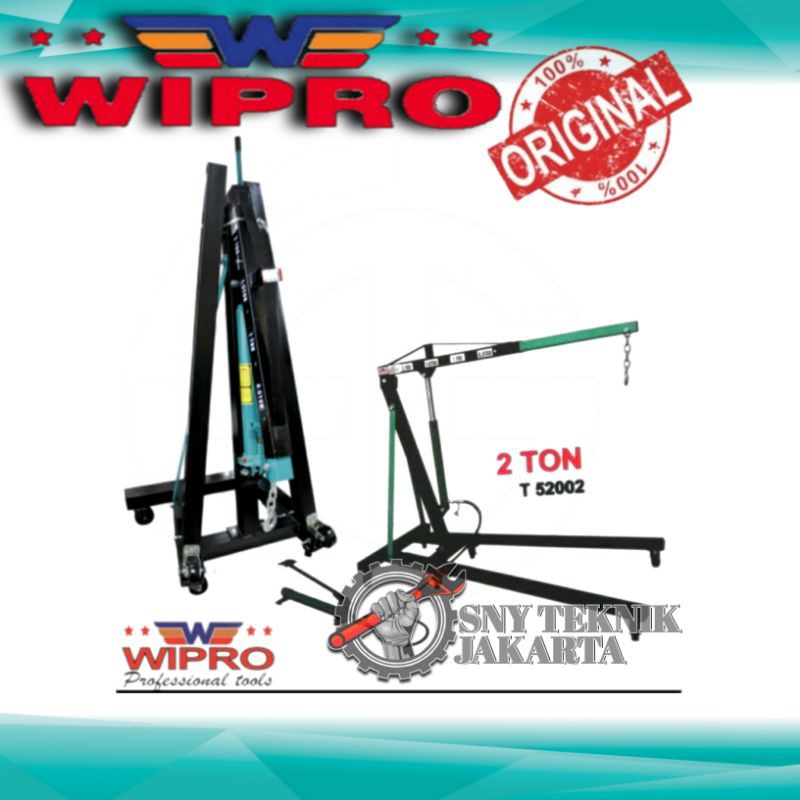 Jual Original Hydraulic Engine Crane Kapasitas 2 Ton Dongkrak Takel WIPRO | Shopee Indonesia