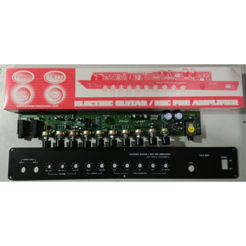 Jual 2ch pre amp mic electric guitar plus digital effek dan panel ...