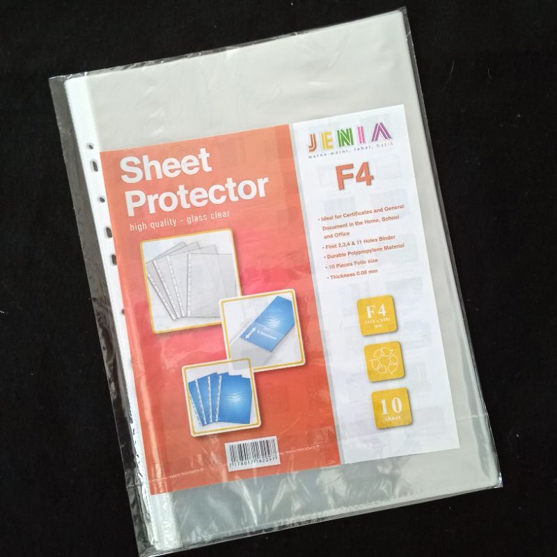Jual Sheet Protector F4 Jenia (Isi 10 lembar) | Shopee Indonesia