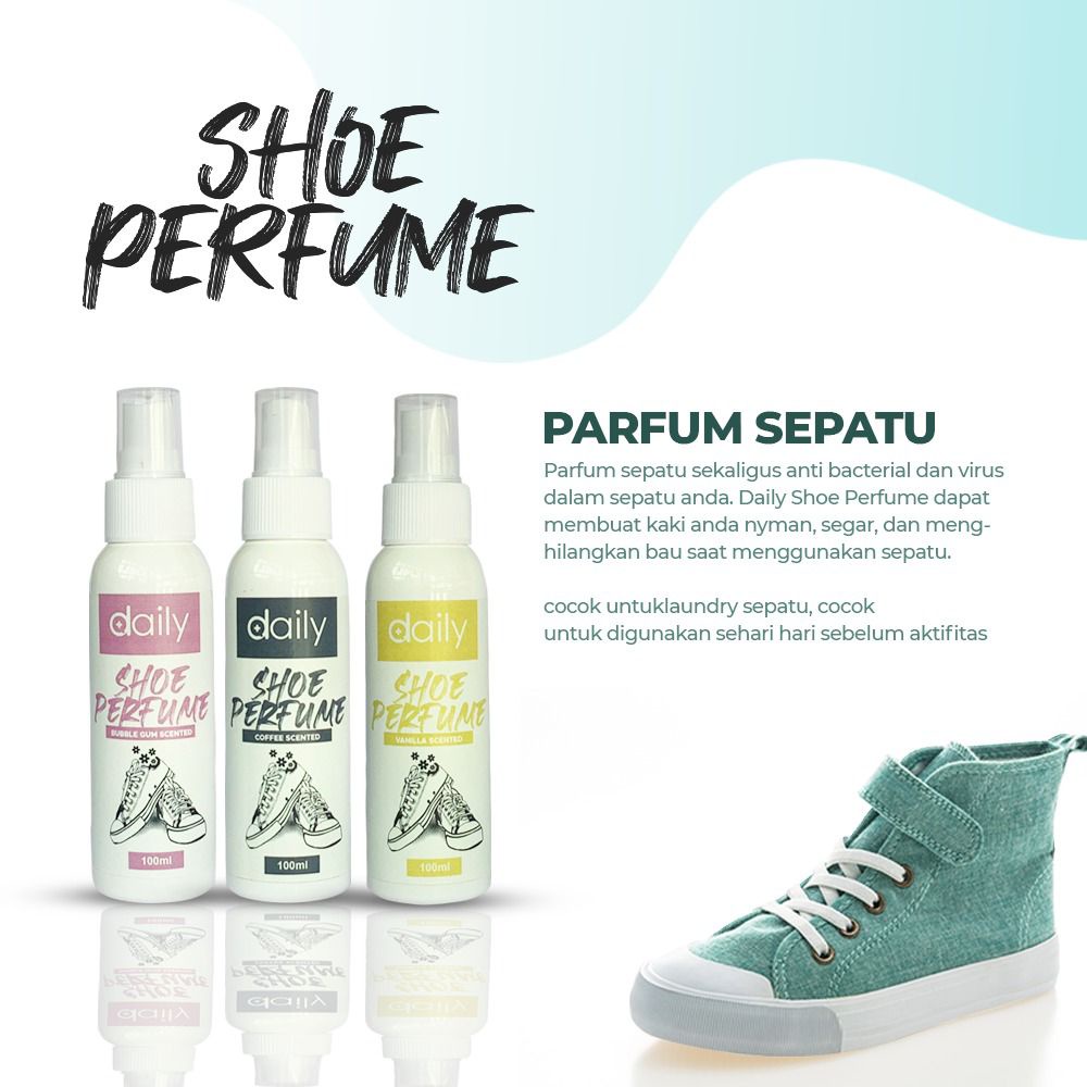 Jual Daily Shoe Perfume - Parfum Khusus Sepatu daily 100ml | Shopee ...