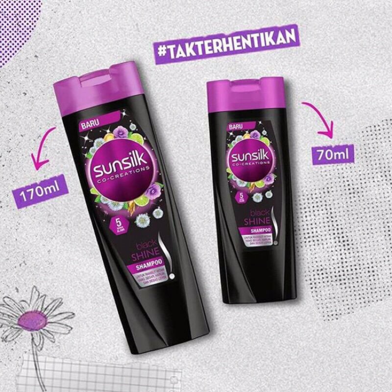 Jual SUNSILK SHAMPOO BLACK SHINE 170ml - kemasan botol | Shopee Indonesia