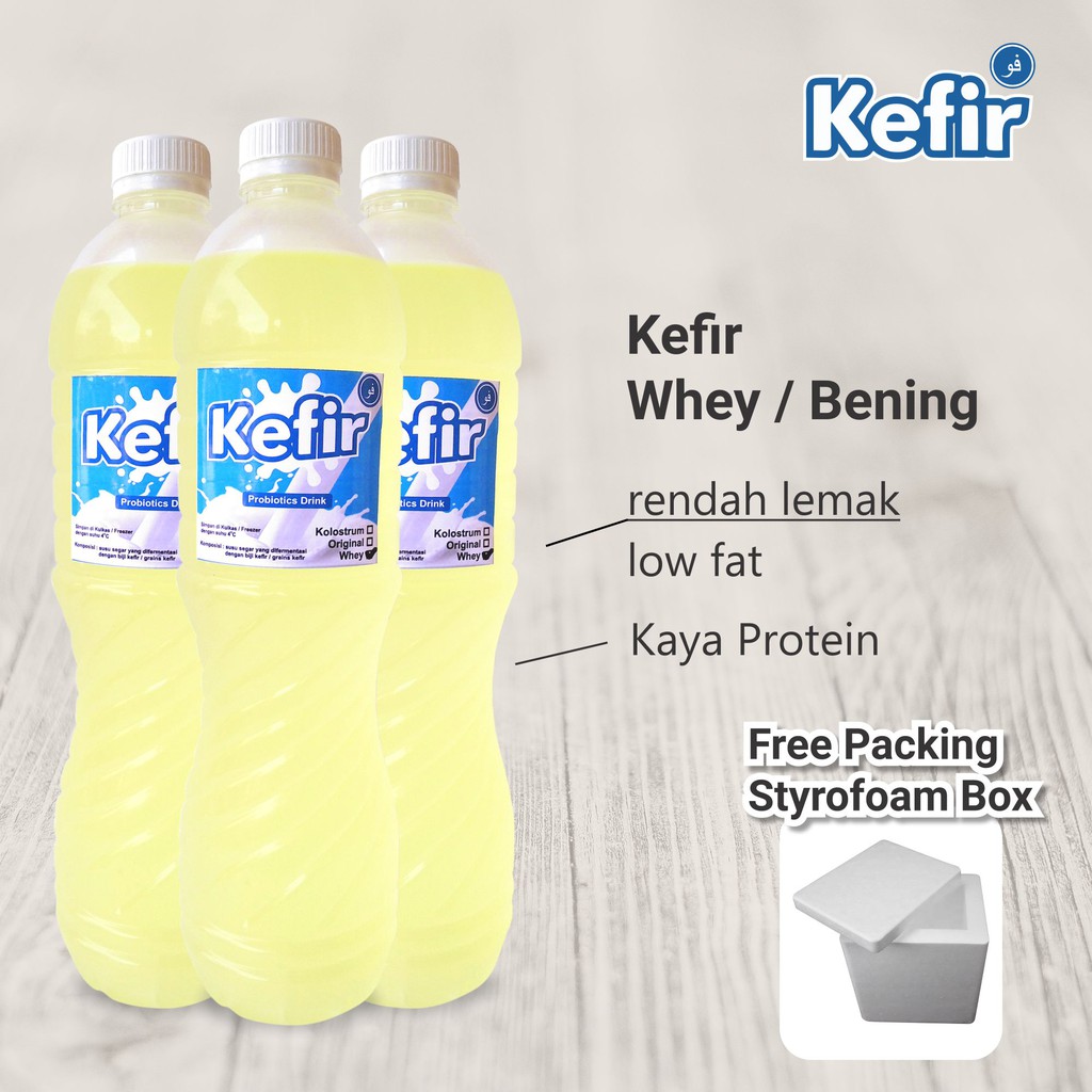 Jual KEFIR WHEY PROTEIN 1 LITER / MINUMAN FITNES GYM / KEFIR BENING ...