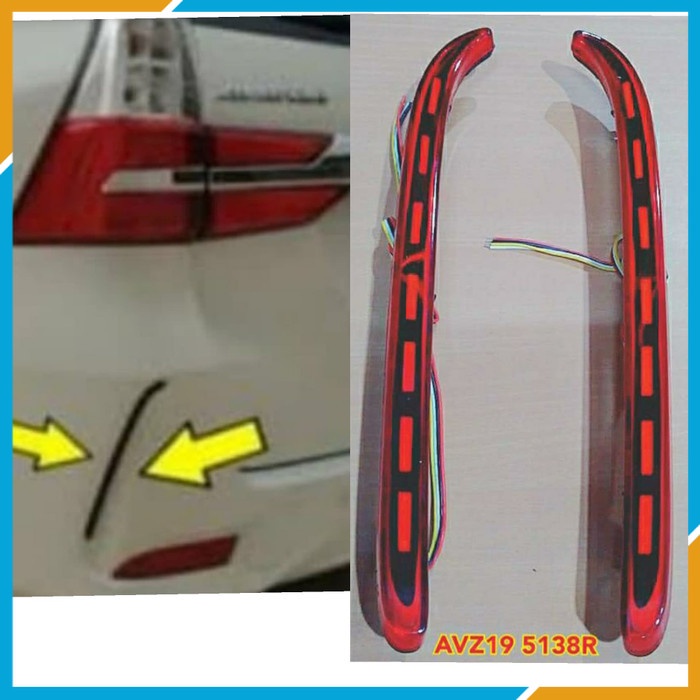 Jual VARIASI Lampu reflektor bumper belakang TOYOTA ALL NEW AVANZA ...