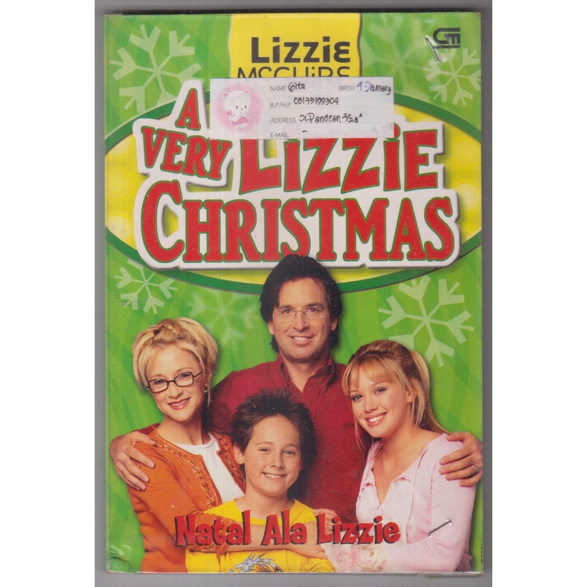 Jual NOVEL LIZZIE MCGUIRE - A VERY LIZZIE CHRISTMAS NATAL ALA LIZZIE ...