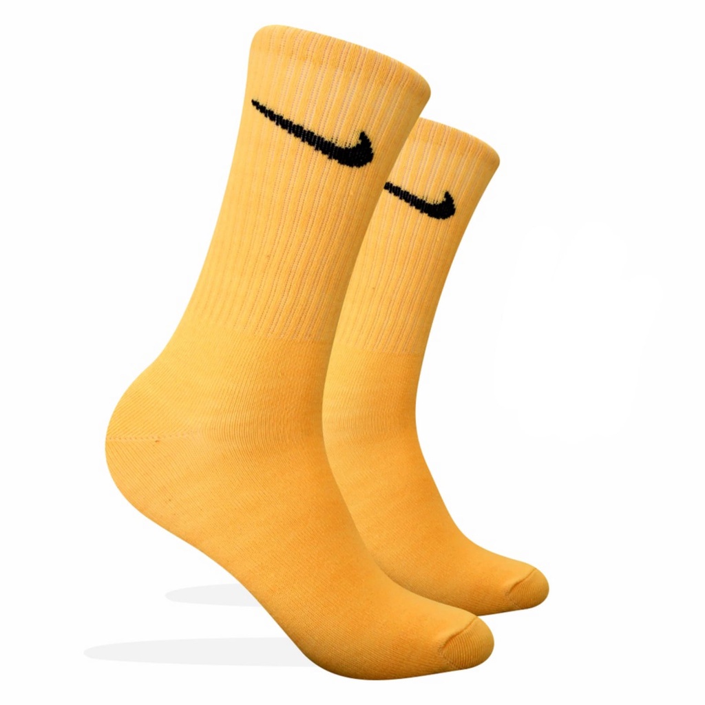 Jual Kaos Kaki Motif Nike Kuning ( M32 ) | Shopee Indonesia