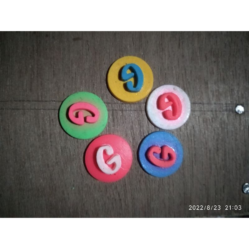 Jual Huruf Abjad G bahan Karet 10pcs (warnaRandom) | Shopee Indonesia