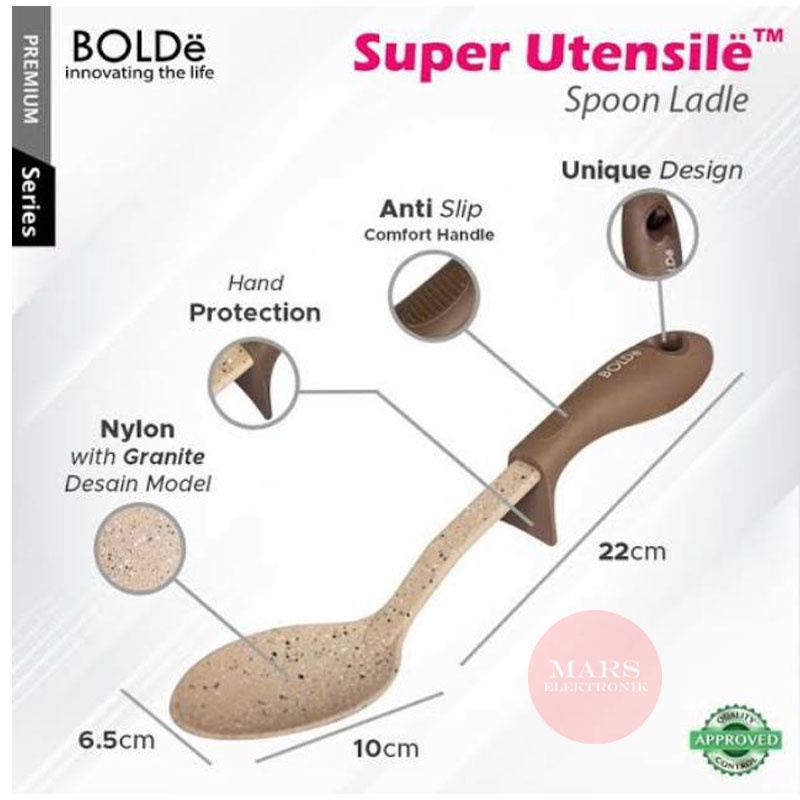 Jual BOLDE SUPER UTENSILE TURNER - SPATULA BOLDE SLOTTED TURNER - BEIGE ...