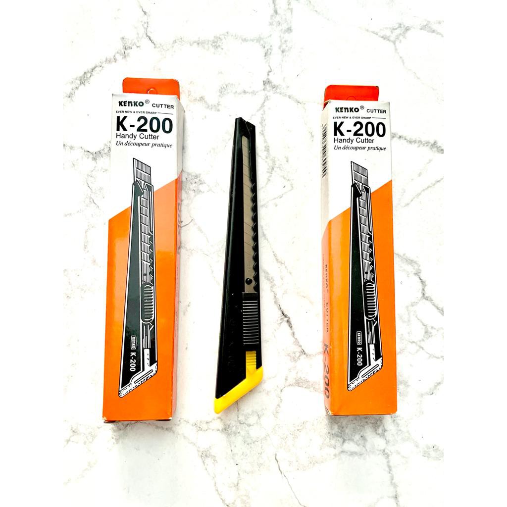 Jual cutter/ pisau/ handy cutter kenko K-200 | Shopee Indonesia