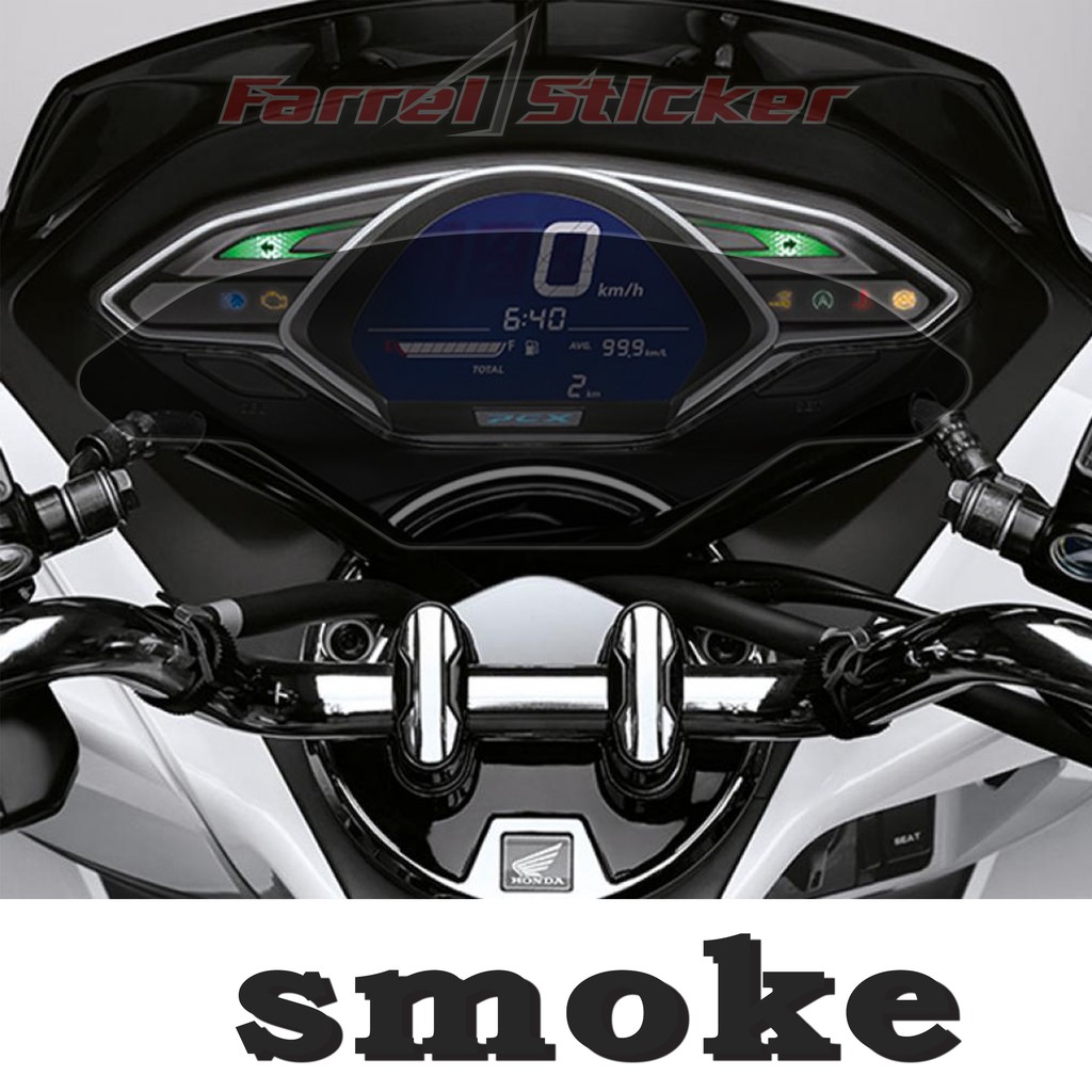 Jual stiker spido sticker spidometer pcx transparant hitam (smoke ...