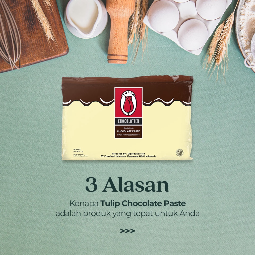 Jual Tulip Chocolatier filling Chocolate Paste 1 kg | Shopee Indonesia