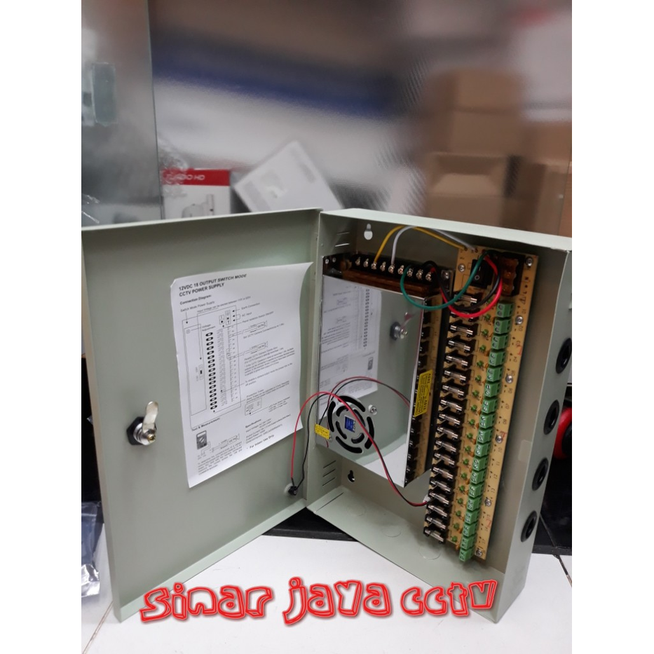 Jual POWER SUPPLY ADAPTOR CCTV 12V 20A BOX | Shopee Indonesia