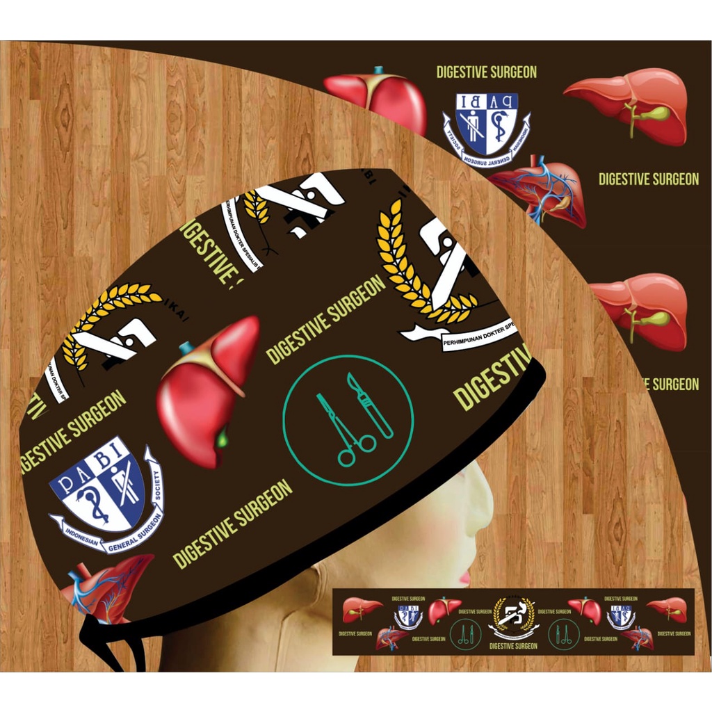 Jual Head Cap /Topi Medis / Scrub Hat / Surgical Cap / Topi Dokter ...