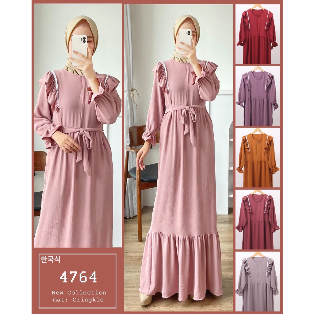 Jual [ Nitaranz ] SUN MODE Dress / Gamis Crinkle Premium / Gamis Trendy ...