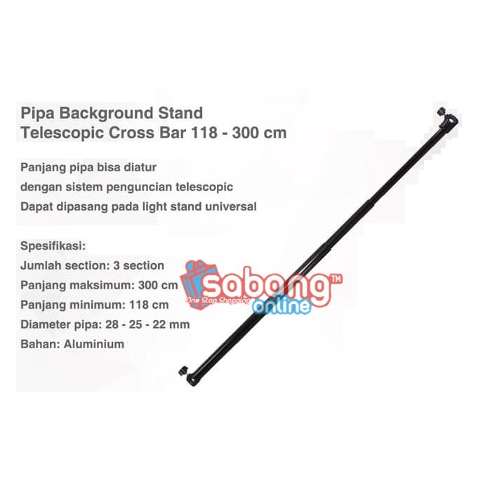 Jual TIANG BACKGROUND / BAR TENGAH TELESCOPIC | Shopee Indonesia