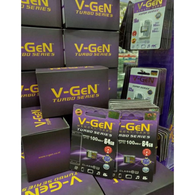 Jual Memory vgen class 10 turbo 8gb / 16gb / 32gb / 64gb Mmc V gen ...