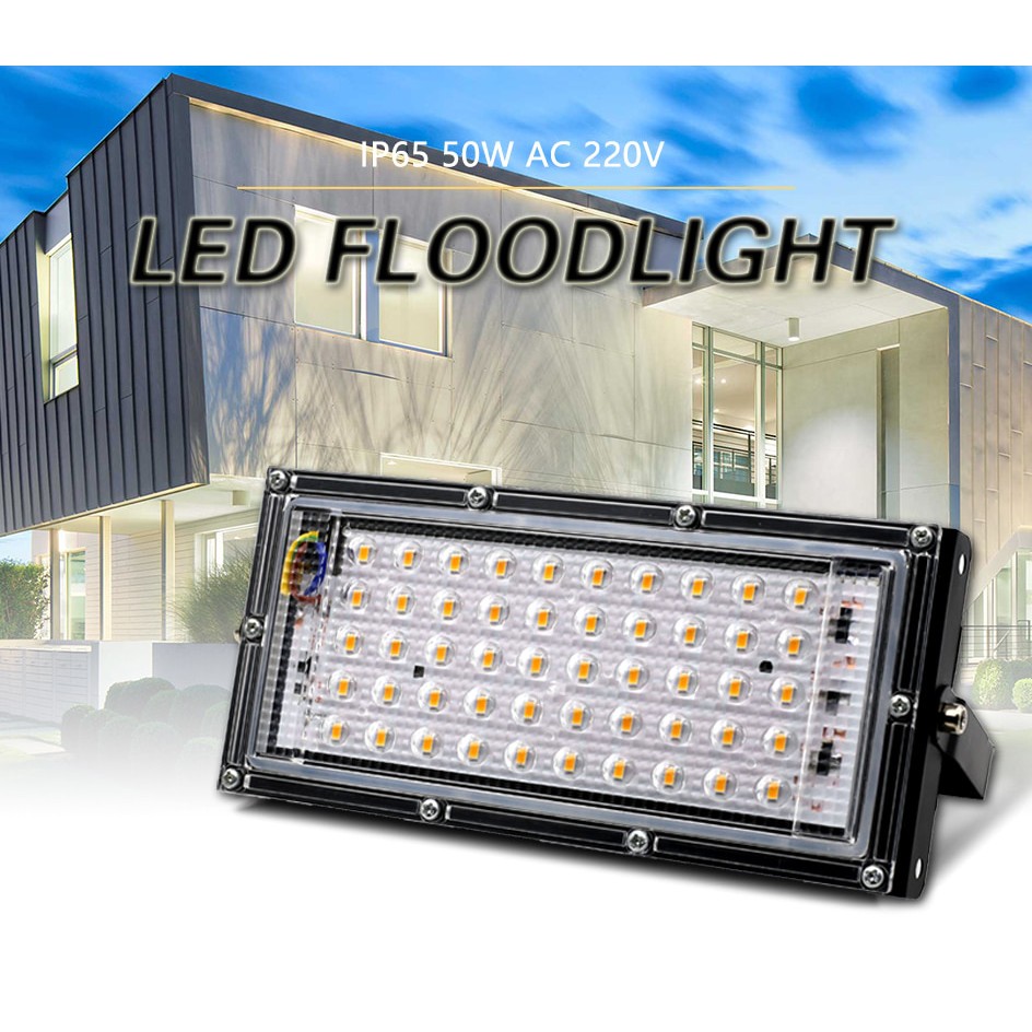 Jual COD Lampu Sorot LED 50 watt SNI LED SMD Floodlight IP66 Lampu ...