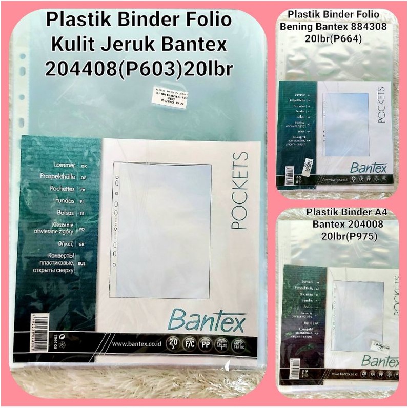 Jual (20lbr)Plastik Binder Bantex Folio/A4/Folio Kulit Jeruk | Shopee ...