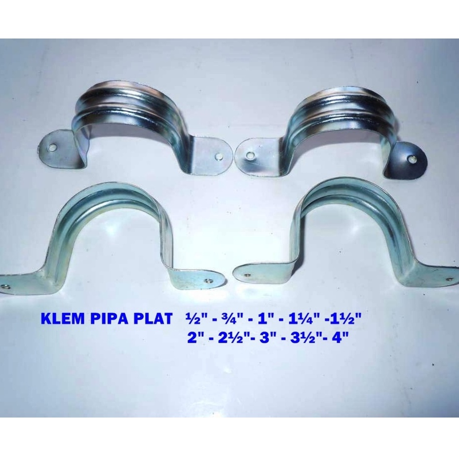 Jual KLEM PIPA PLAT TERSEDIA BANYAK UKURAN/ KLEM PIPA PLAT/ PIPE CLAMP ...