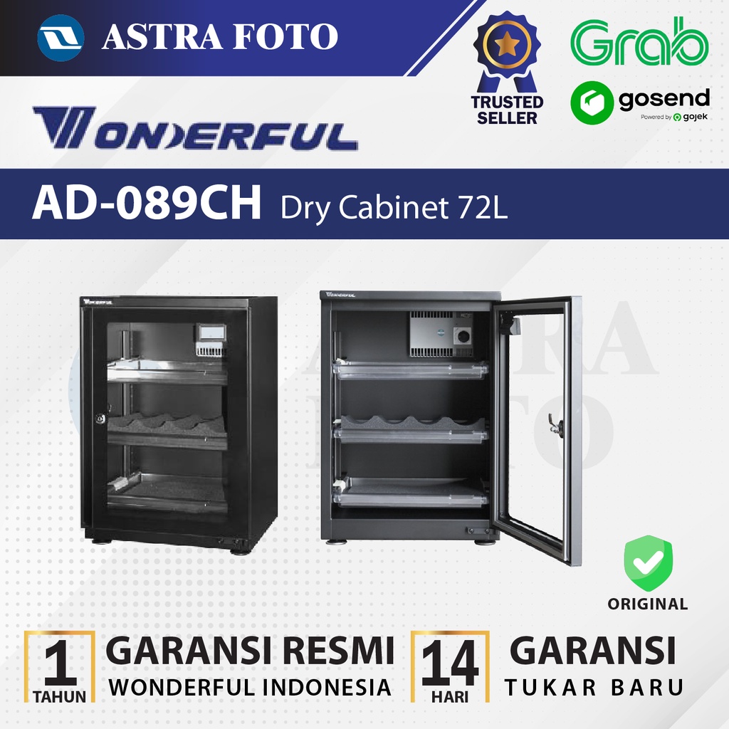 Jual Wonderful AD-089CH Digital Dry Cabinet 72L - Dry Box Kamera | Shopee Indonesia