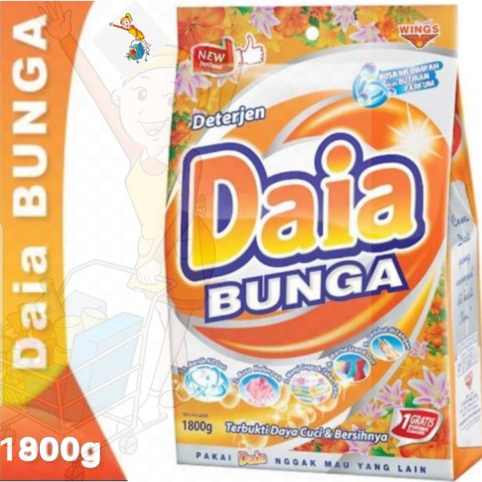 Jual DAIA Detergent Bubuk - Plus Softener - 800 Gr / 1700 Gr | Shopee ...