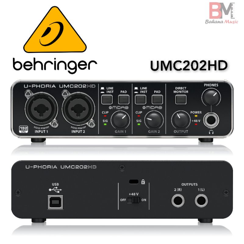 Jual BEHRINGER UMC202HD AUDIO INTERFACE | Shopee Indonesia