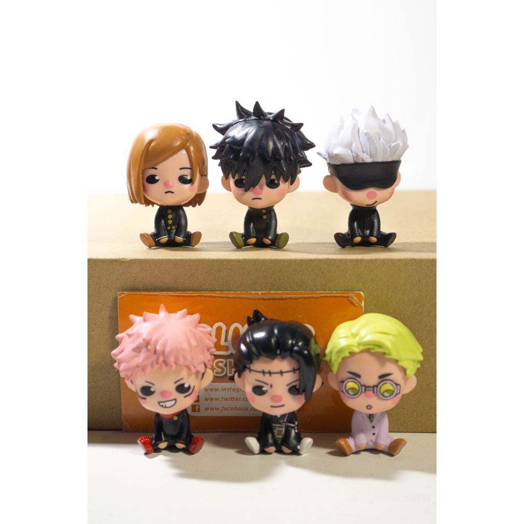 Jual Figure Set Chibi Jujutsu Kaisen Set 5 PCS 5CM Megumi/Itadori ...