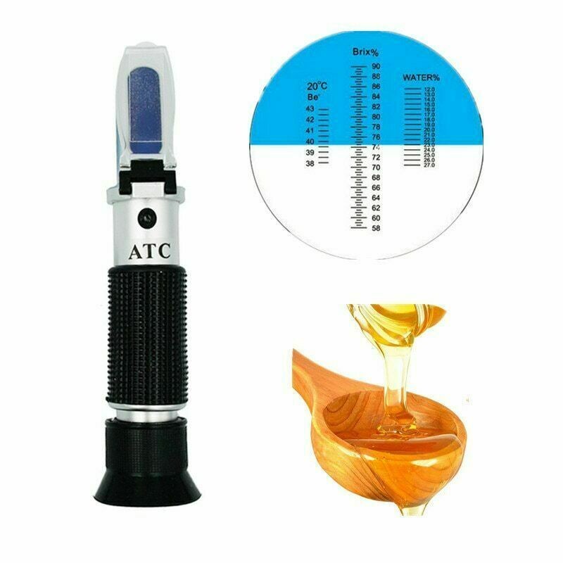 Jual Refractometer Brix 58-90% Honey / Alat Ukur Kadar Air Madu ...