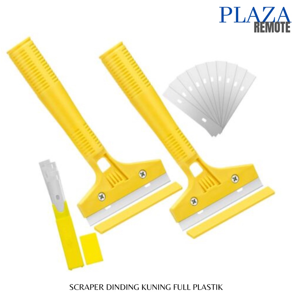 Jual SCRAPER DINDING MATA PISAU 10 CM GAGANG PLASTIK KUNING | Shopee ...
