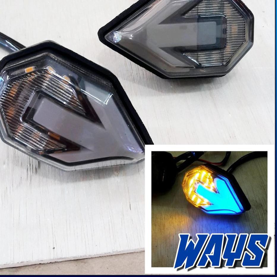 Jual produk Lampu Tempel 2in1 Sein Senja LED 2 Warna Fairing Motor Old New CBR 150R R15 R25 GSX ...