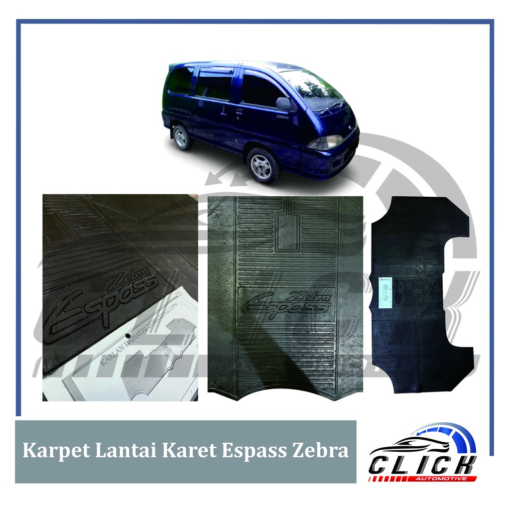 Jual Karpet Lantai Karet Espass Zebra Depan / Karpet Mobi Espass Zebra ...