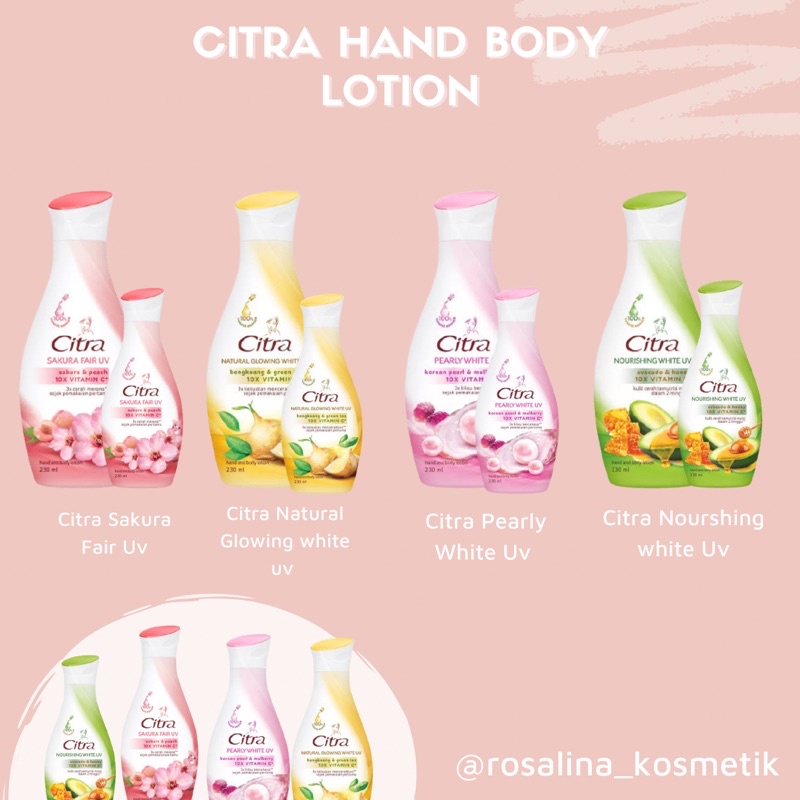 Jual Citra handbody / citra lotion kemasan 230 ,110,60 Ml | Shopee Indonesia
