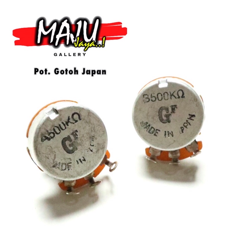 Jual gotoh potensio potensiometer japan spec A500k A250k B500k gitar or ...