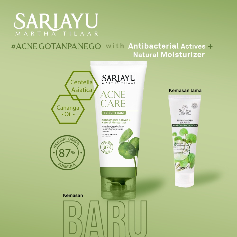 Jual Sariayu Acne Care Facial Foam - 75 gram | Shopee Indonesia