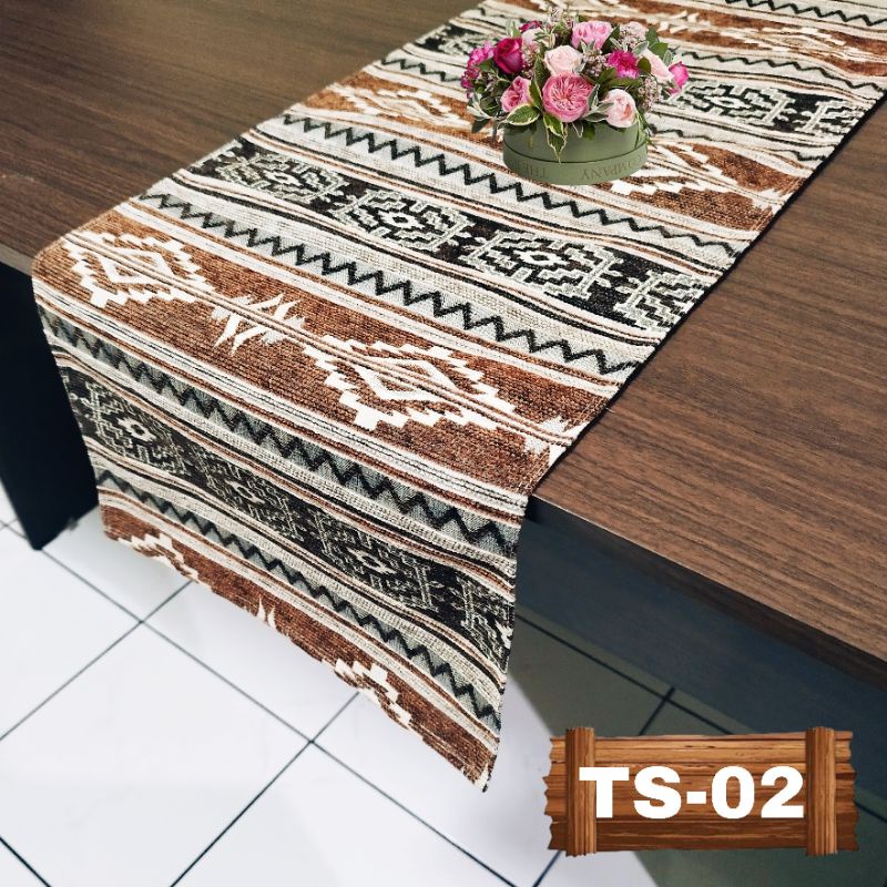 Jual Table runner,Taplak Meja Tamu,Meja makan Motif tenun | Shopee ...