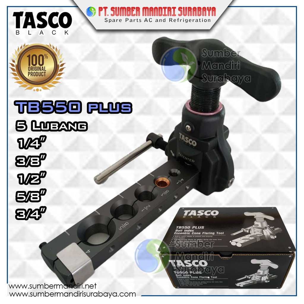 Jual Flaring Tools TASCO ECCENTRIC TB550 Plus / Swaging Tools / Alat ...