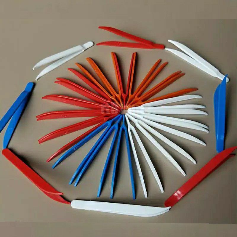 Jual 1pcs Kids Tweezer / 8cm Pinset plastik untuk mainan kreatif ...