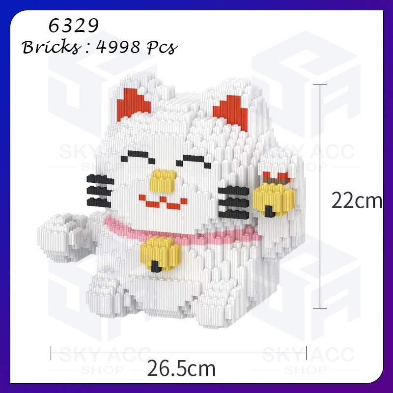 Jual Nano Block Kucing Hokie Series | Bricks education Nano Block ...