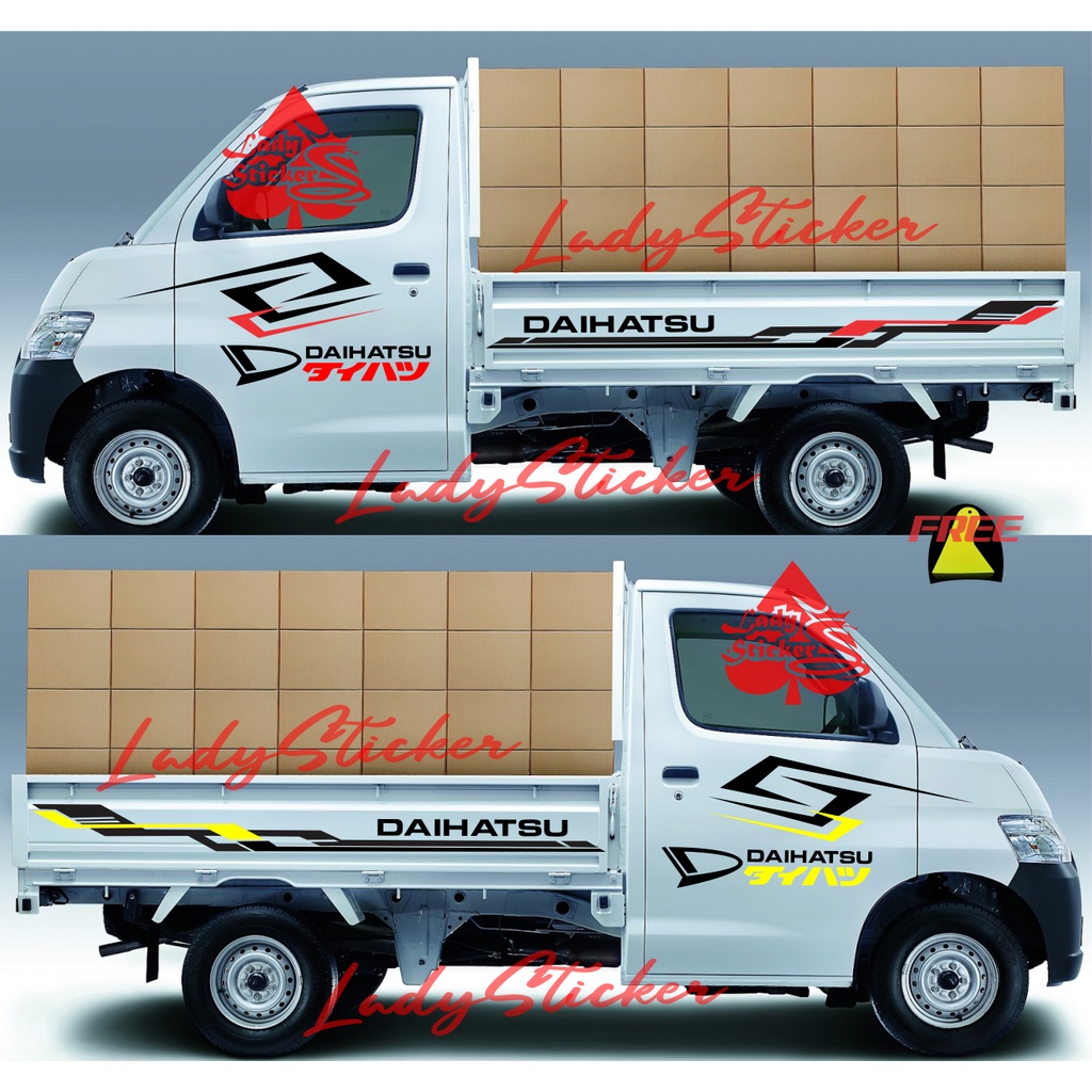 Jual Sticker stiker mobil pick up granmax cutting sticker mobil ...