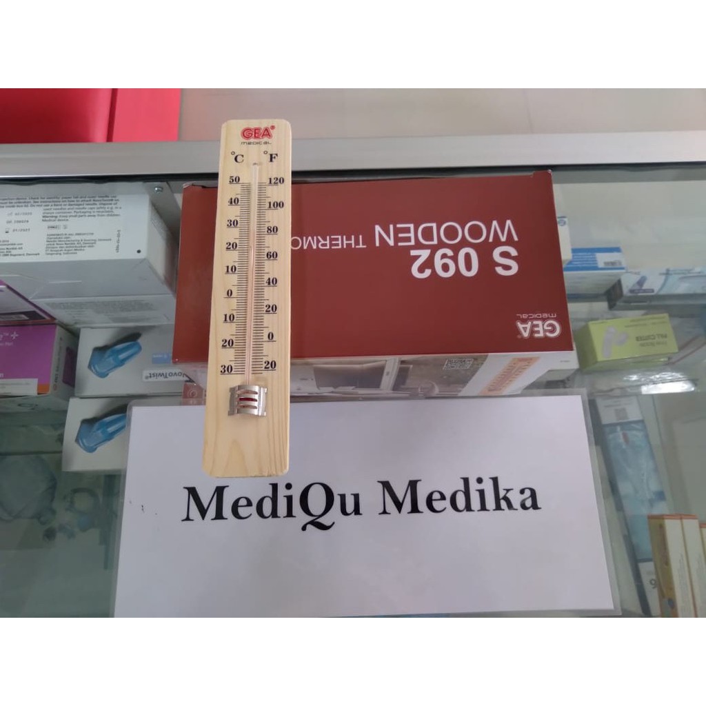 Jual GEA - Termometer Ruangan kayu/termometer ruangan/termometer kayu ...