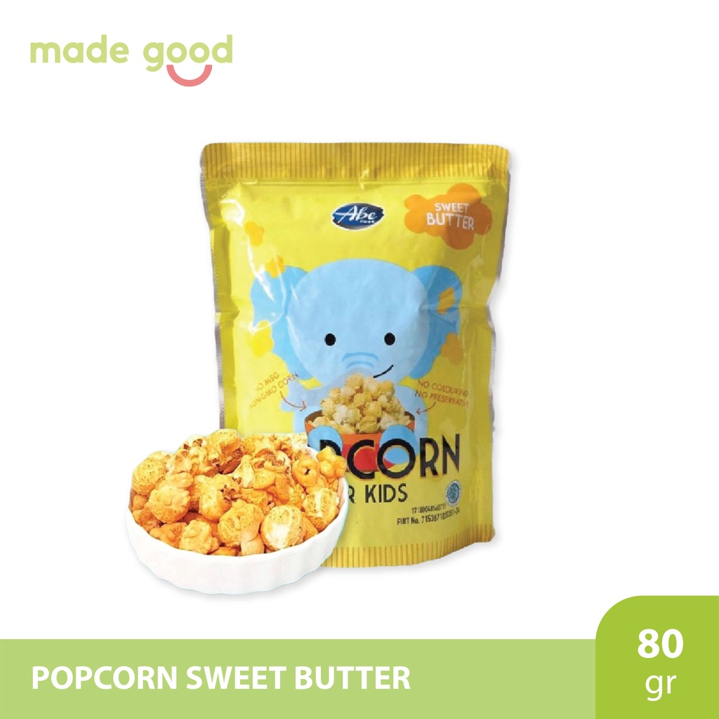 Jual Abe Food Popcorn For Kids Snack Anak 80 Gram | Shopee Indonesia