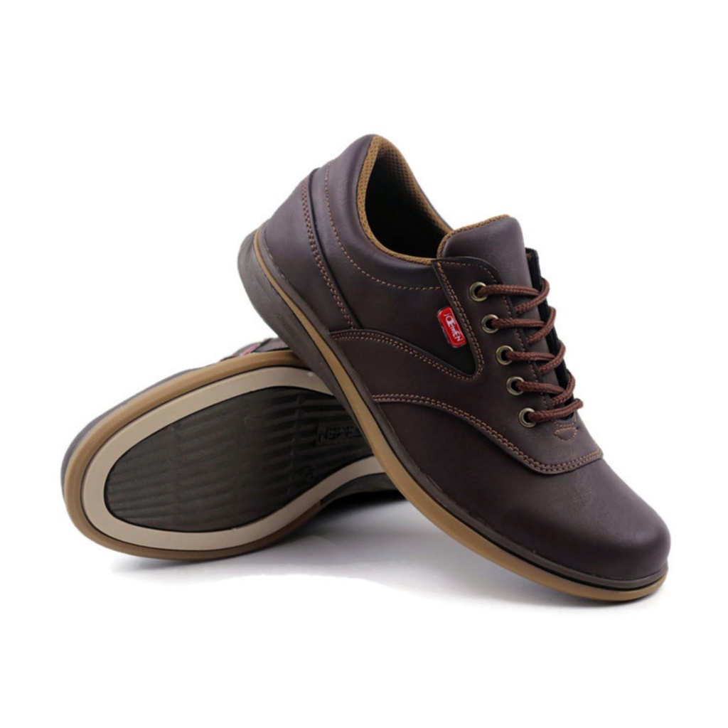 Jual Sepatu Pria Kulit Empuk Nyaman Original Shoes Kuliah Kerja Casual ...