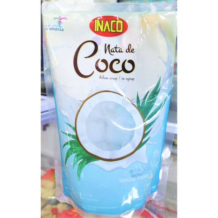 Jual Inaco Nata De Coco Vanilla 360gr | Shopee Indonesia
