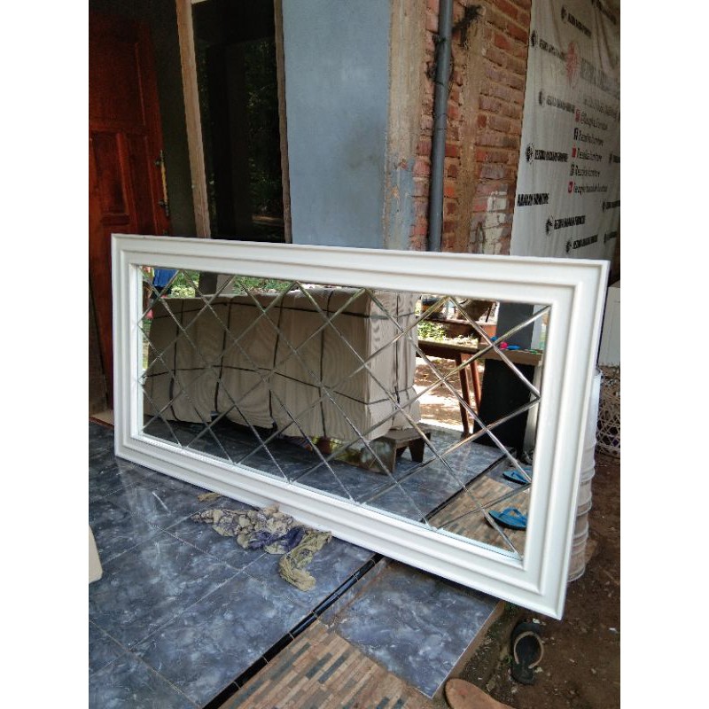 Jual frame kaca bevel 100x200cm. | Shopee Indonesia
