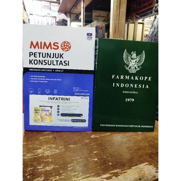 Jual BUKU PAKET FARMASI MIMS 2021/2022 DAN FARMAKOPE INDONESIA EDISI 3 | Shopee Indonesia