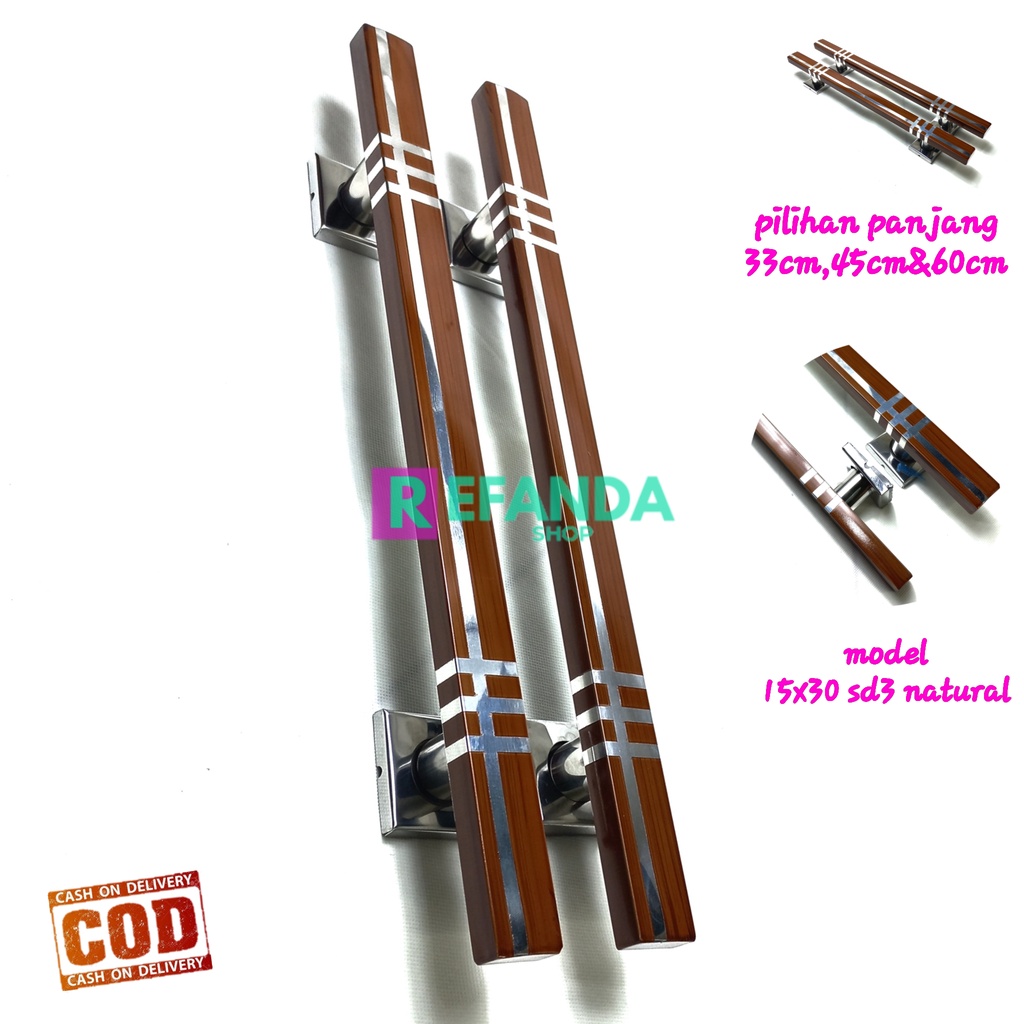 Jual gagang handle tarikan pegangan perlengkapan pintu rumah minimalis ...