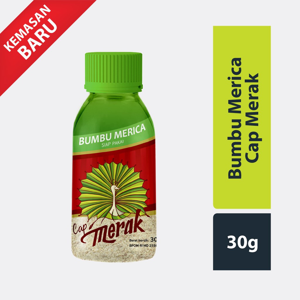 Jual Cap Djepati Merica Bubuk Botol Merak 30 Gr | Shopee Indonesia