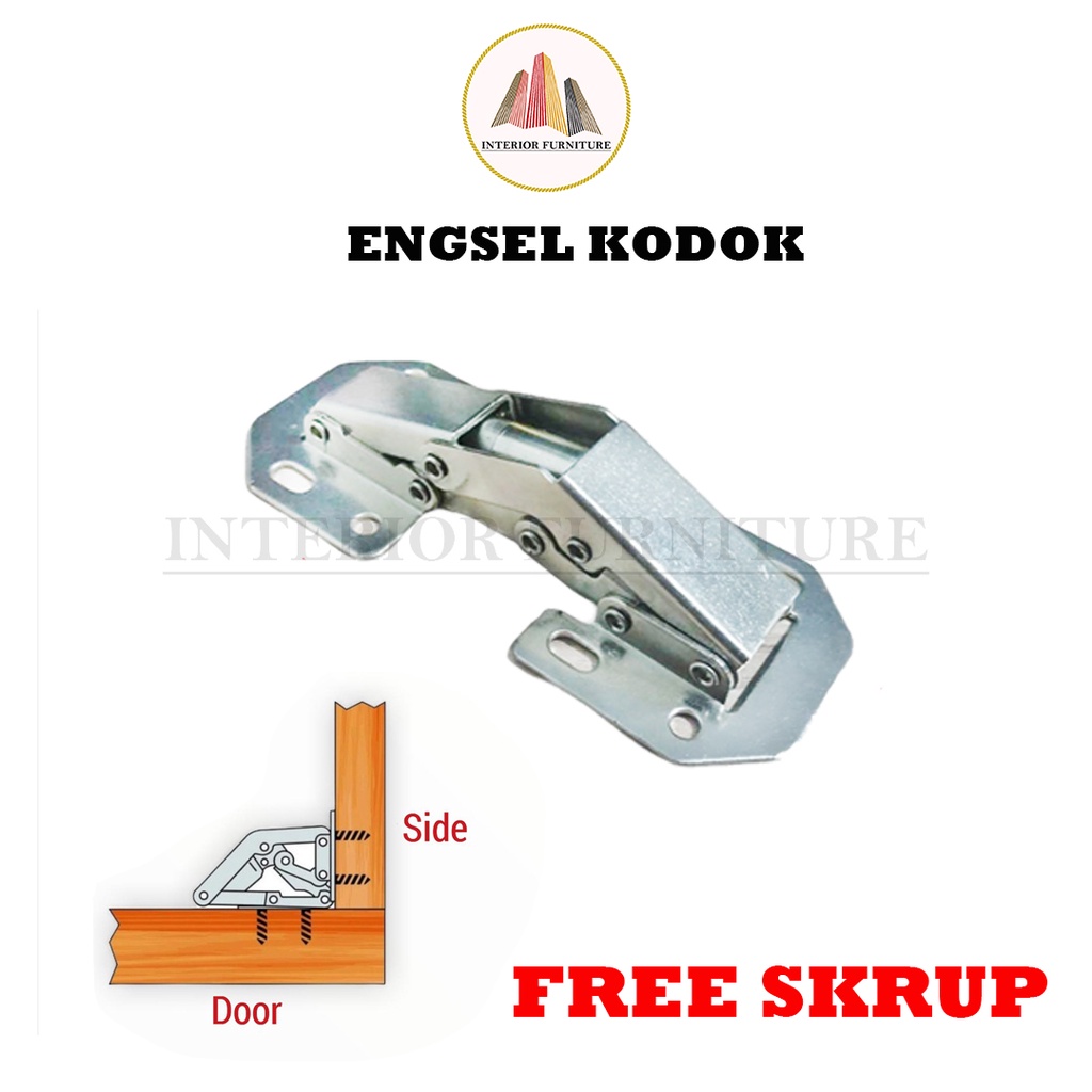 Jual Engsel Kodok / Engsel Sudut buka 90' / Engsel Kodok Tanpa Bobok ...