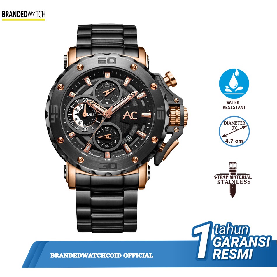 Jual Jam Tangan AC 9205 MC Stainless ORIGINAL / Alexandre Christie 9205 ...